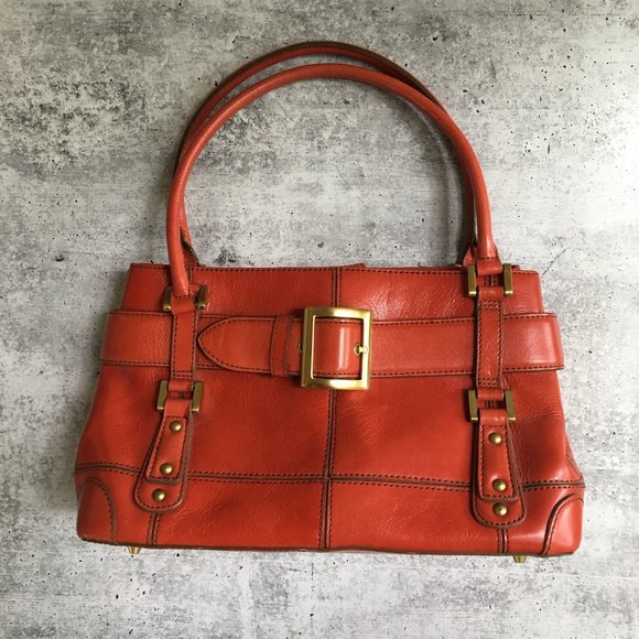 Maxx New York | Bags | Maxx New York Genuine Leather Handbag Red ...